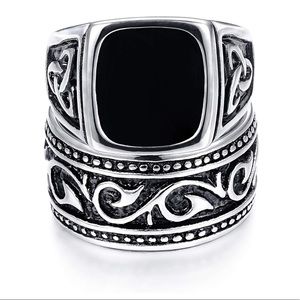 Accessories | Stainless Steel Rings Men Vintage Biker Signet | Poshmark